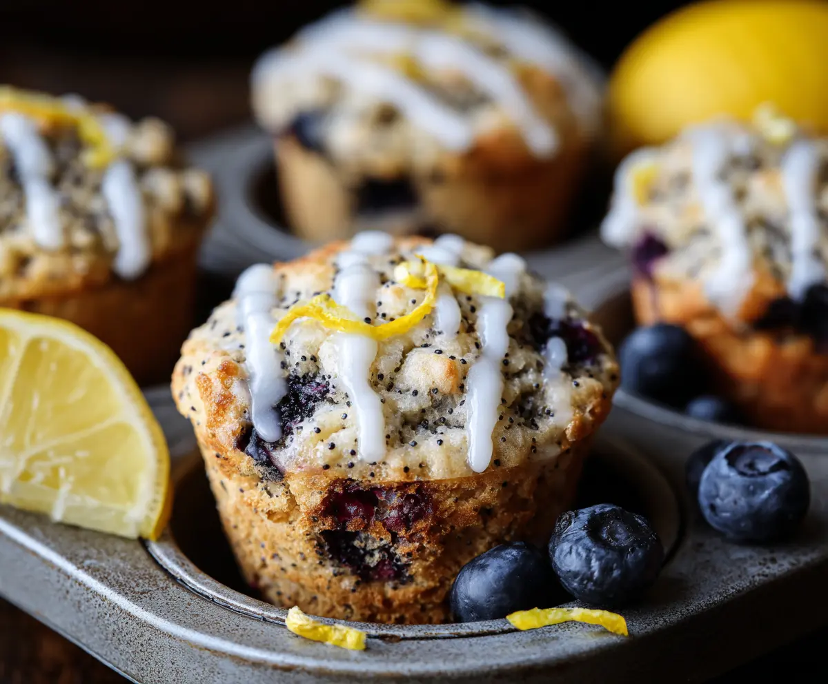Blueberry Lemon Poppy Seed Muffins Recipe