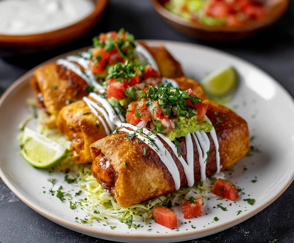 Crispy Chicken Chimichanga Recipe | Easy & Delicious