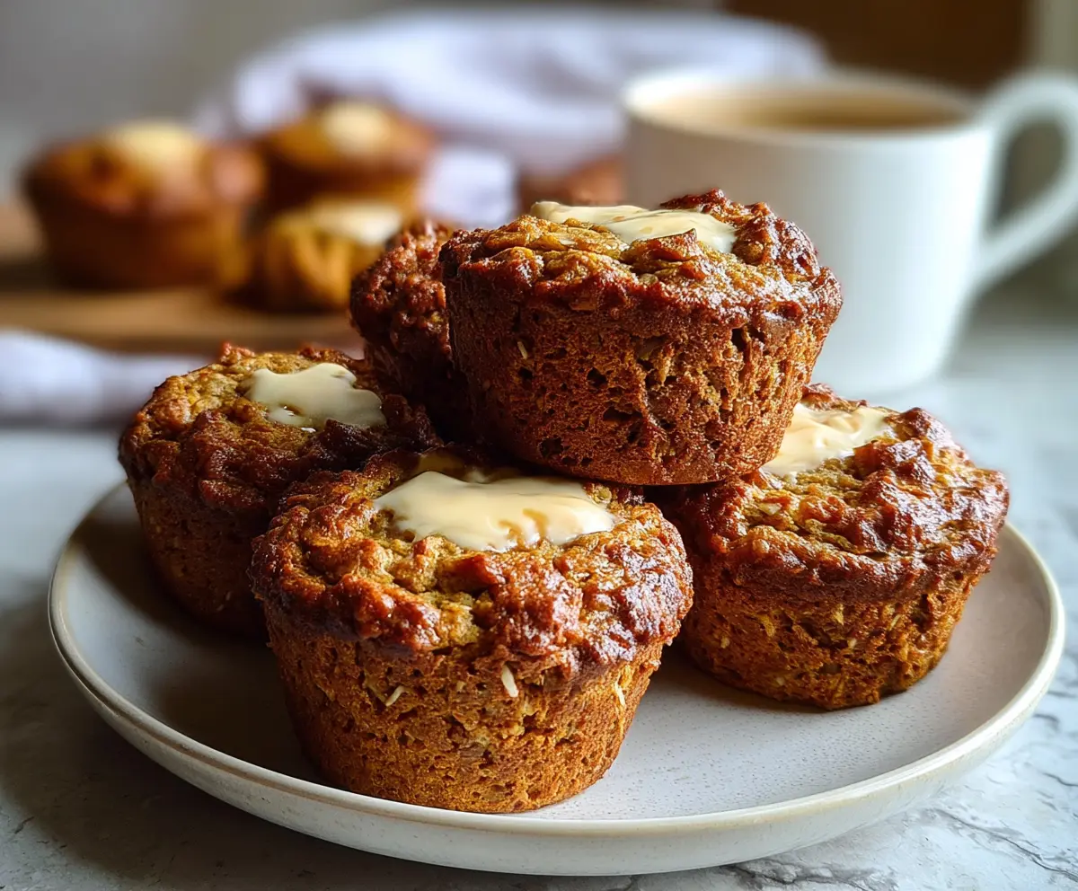 Gingerbread Cottage Cheese Breakfast Muffins | Delicious & Healthy