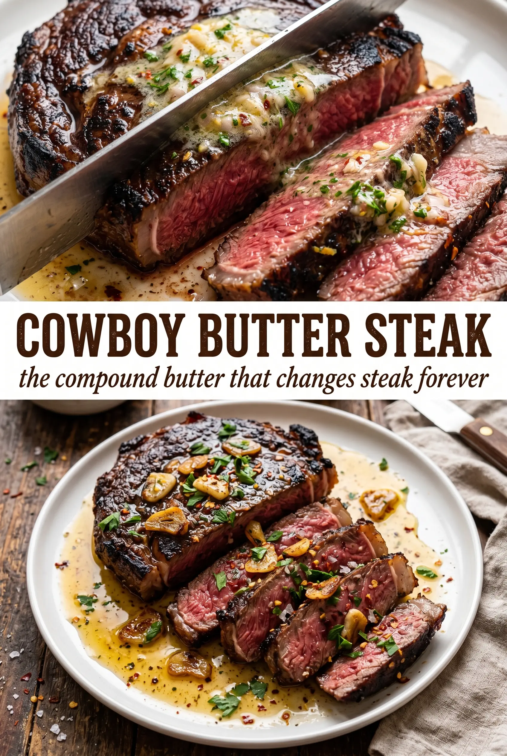 Cowboy Butter Steak (Cast Iron Basted Ribeye)